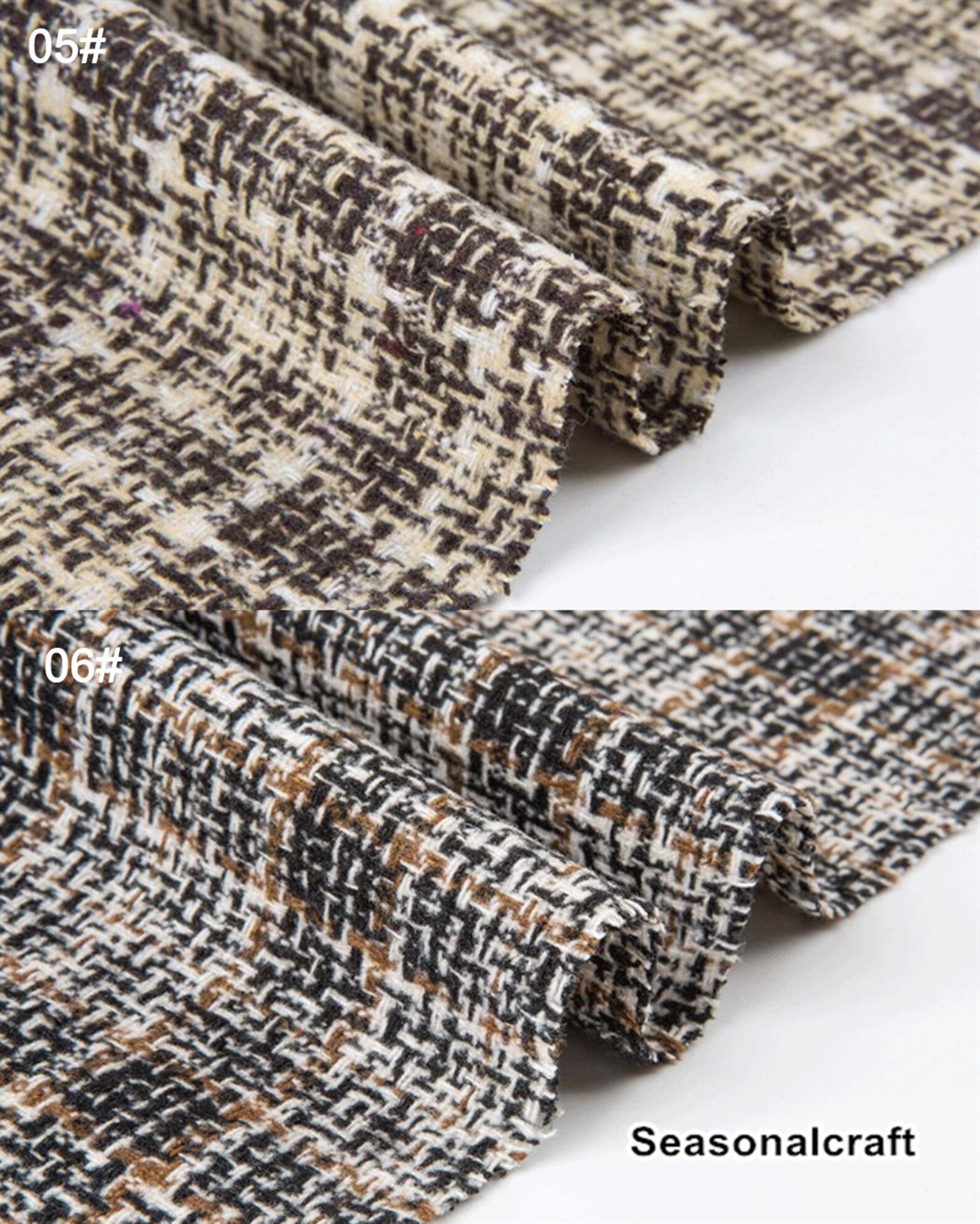 Gingham Winter Melton Wool/ Sheep Wool fabric Winter fabric | Etsy