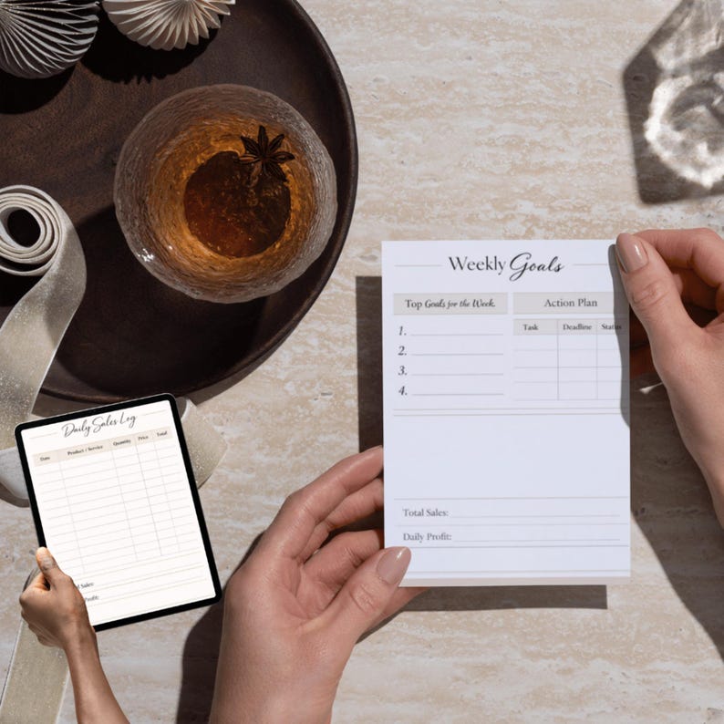 Sales Tracker PDF | Small Business Revenue Log, Profit Monitor (digital ...
