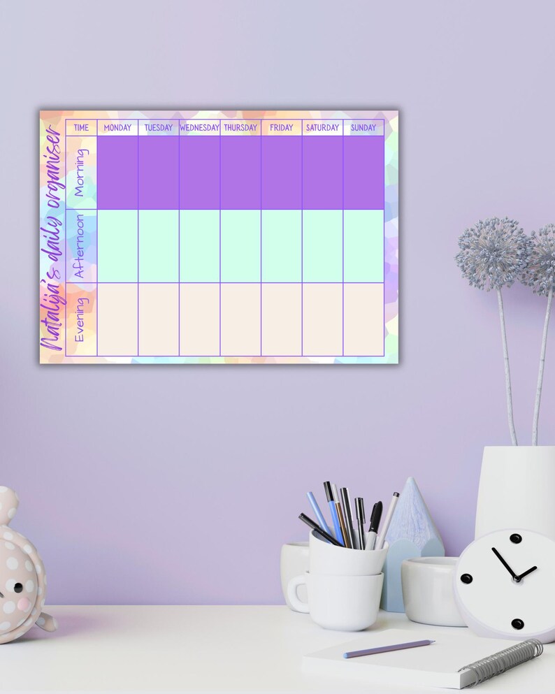 Kids Routine & Chore Chart | Personalized Daily Planner | Build ...