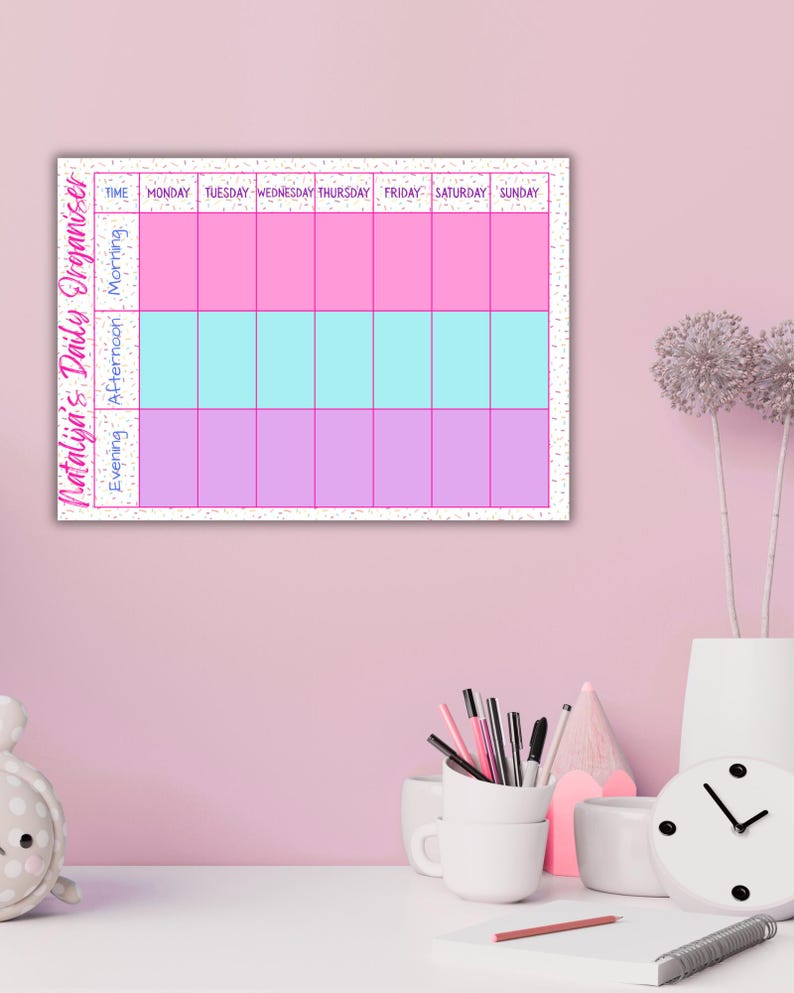 Kids Routine & Chore Chart | Personalized Daily Planner | Build ...