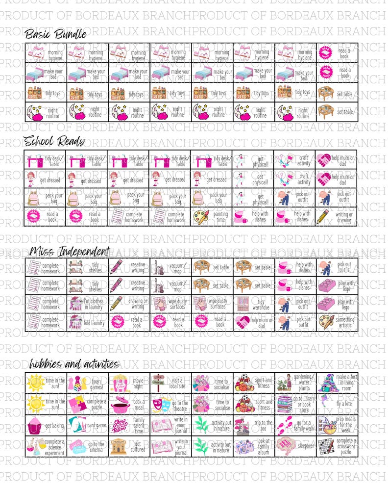Kids Routine & Chore Chart | Personalized Daily Planner | Build ...