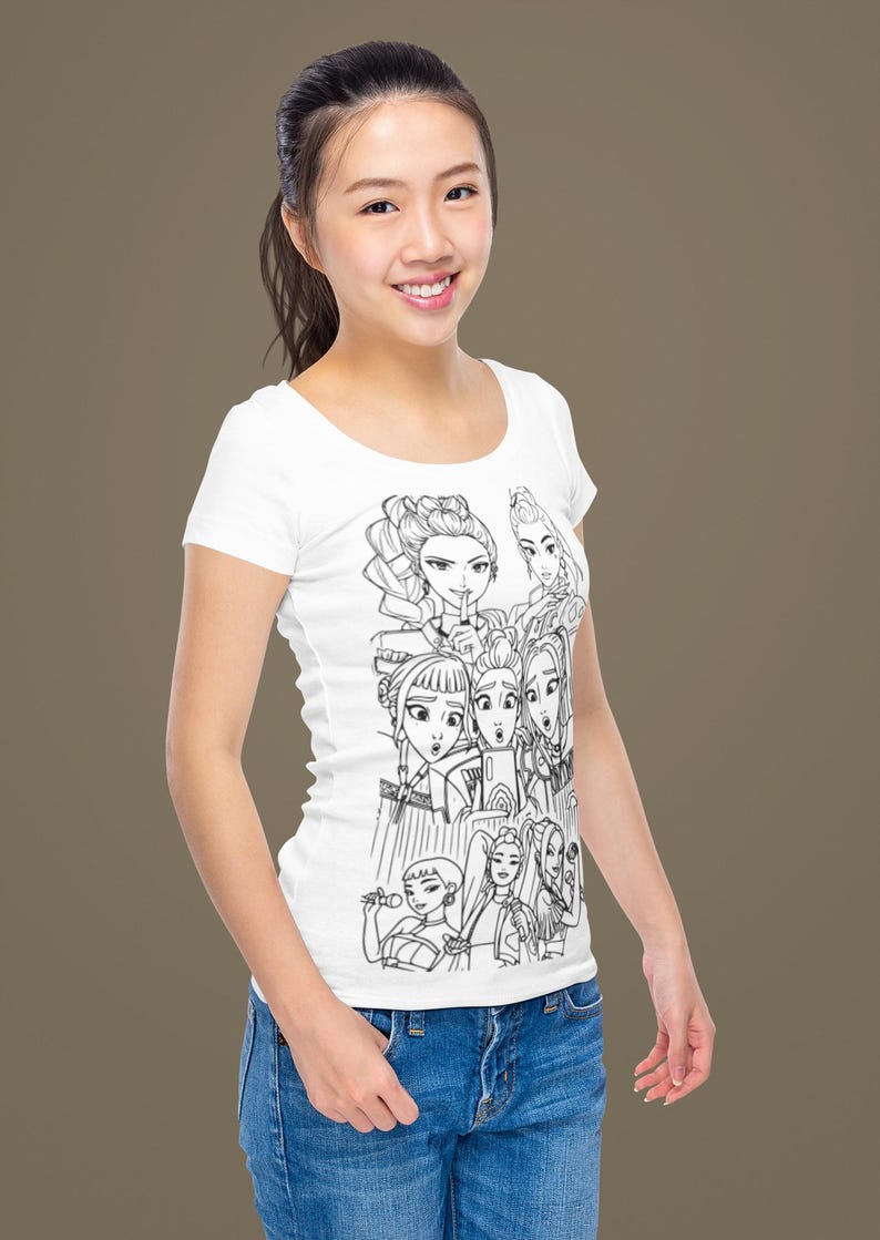 110 SVG K-pop Demon Hunters Bundle | Rumi Zoey Mira Fantasy Action Mega ...