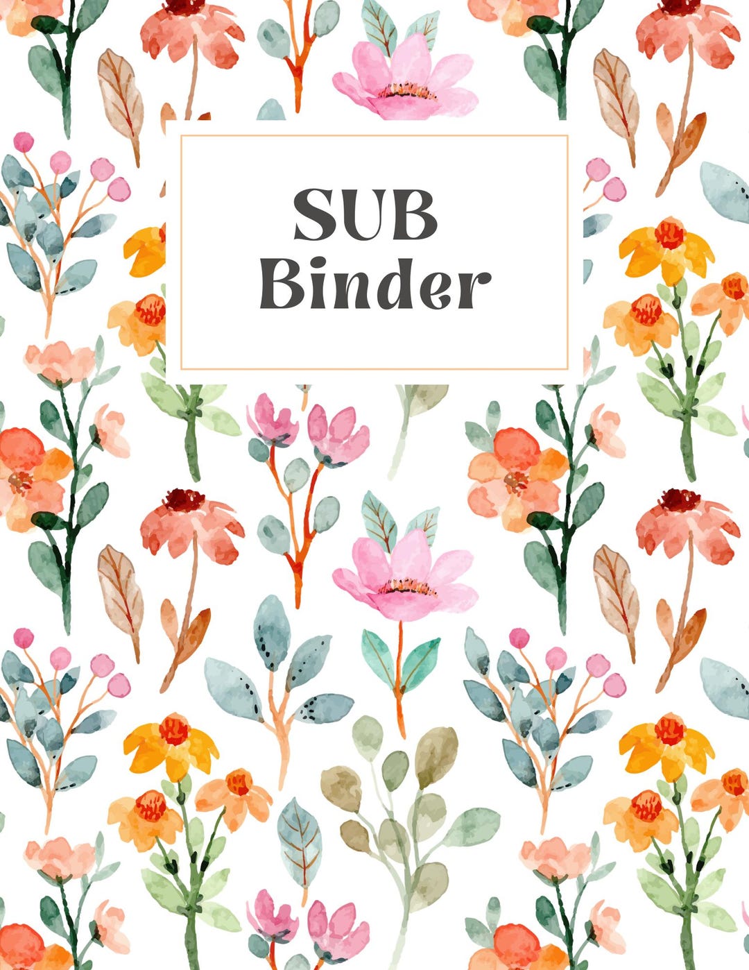 Substitute Teacher Binder: Classroom Organization Planner - Etsy