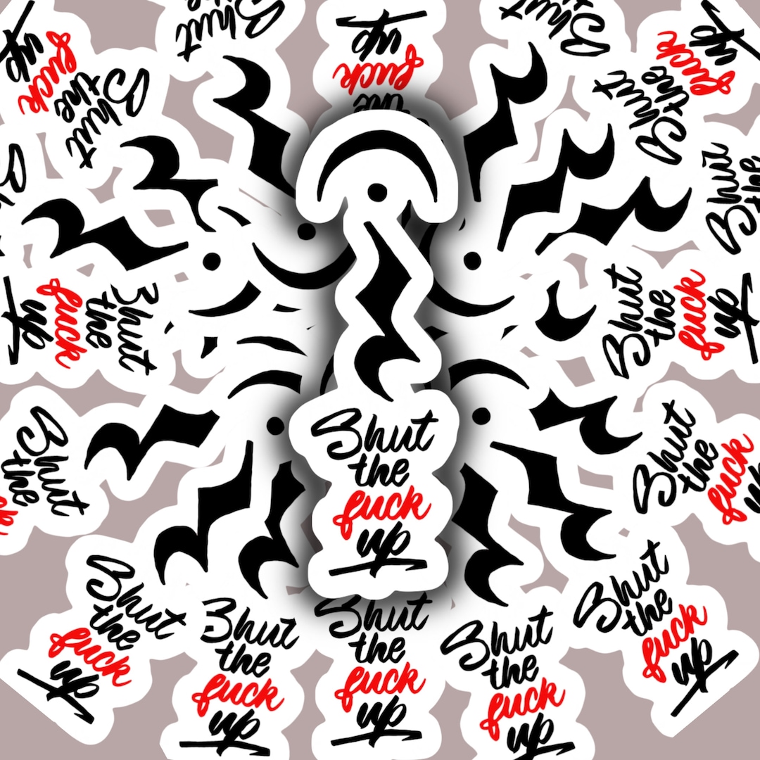 Fermata and Rest STFU Sticker - Etsy Denmark