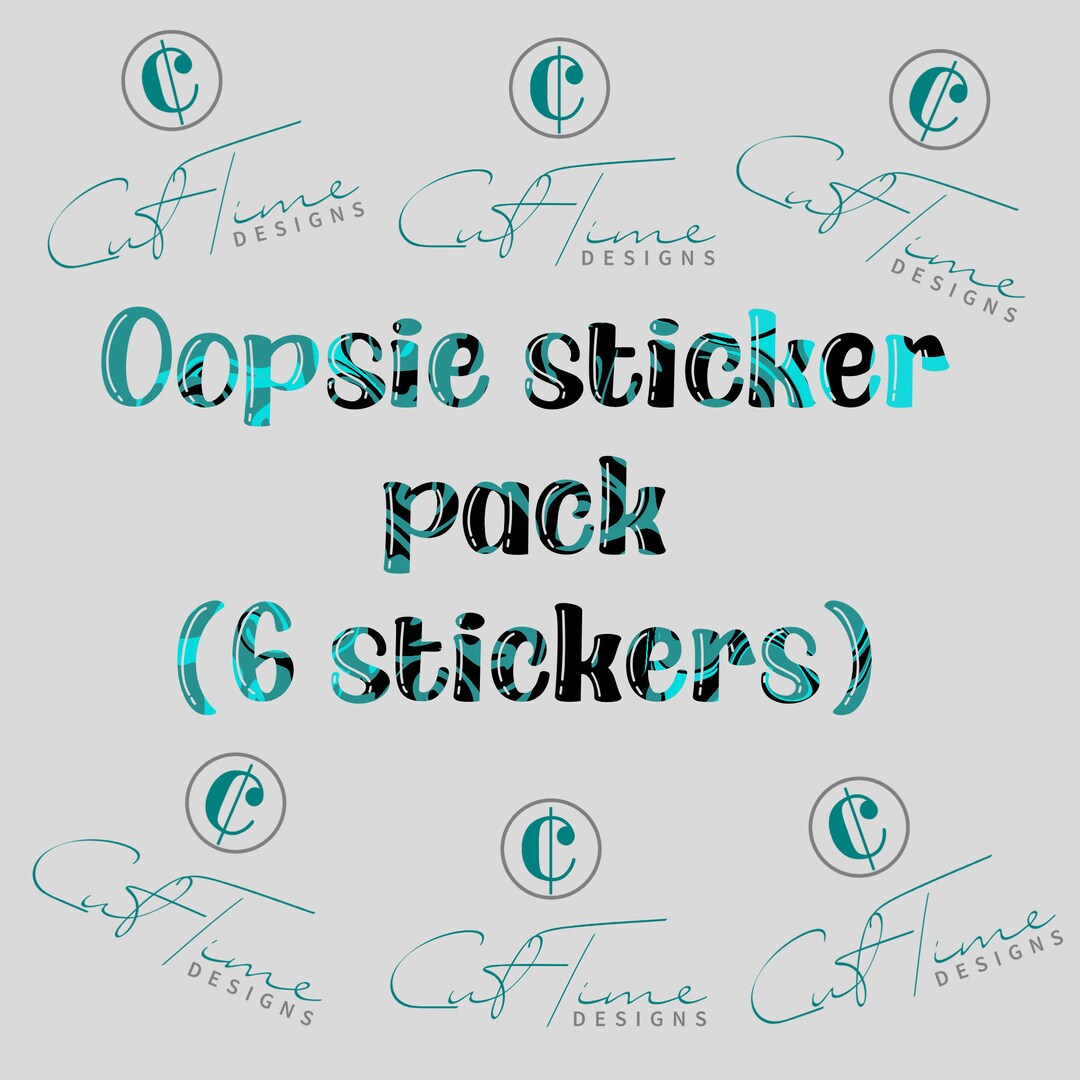 Oopsie Stickers Pack - Etsy