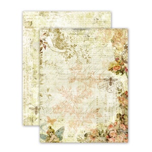 Printable Vintage Butterfly Garden and Fairies Ephemera Scrapbook ...