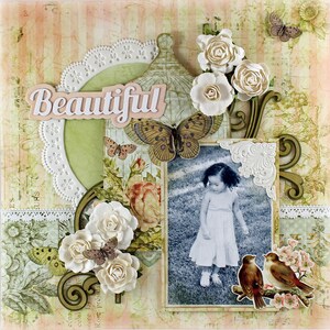 Printable Vintage Butterfly Garden and Fairies Ephemera Scrapbook ...