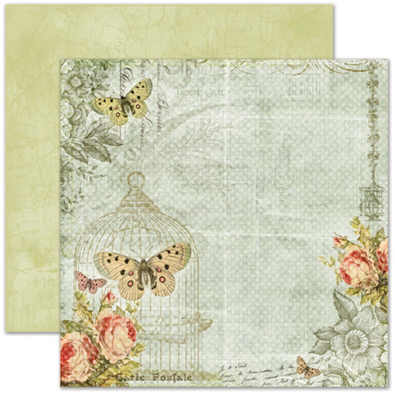 Butterfly Garden 12 Printable Scrapbook Papers Set by Jodie Lee ...