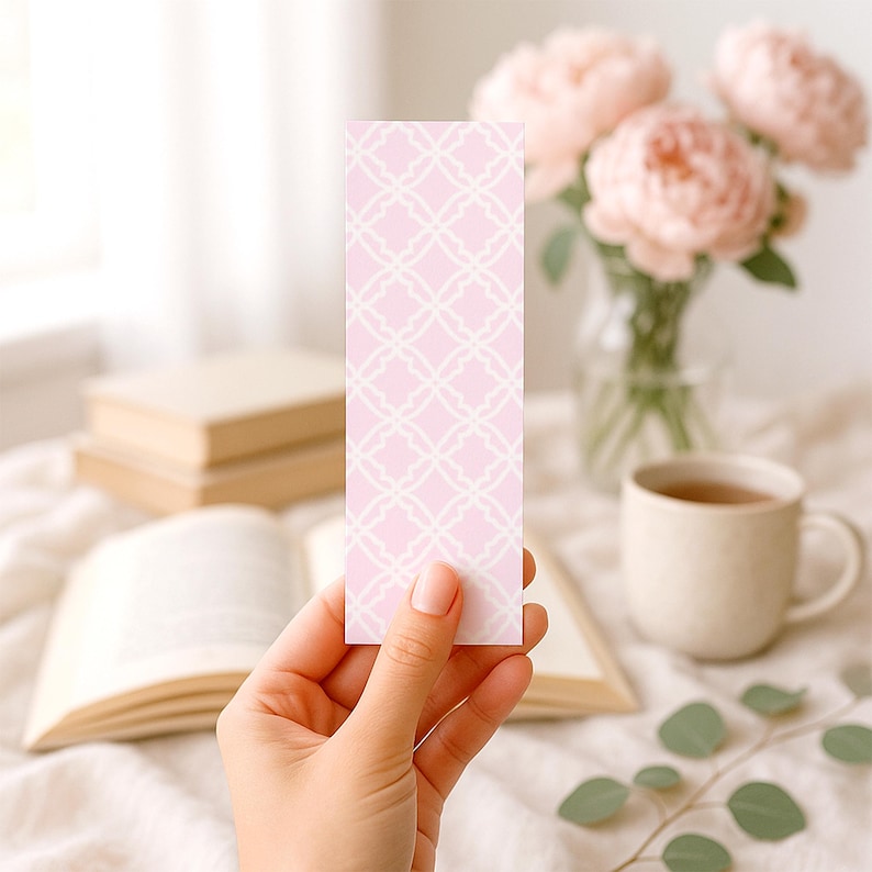 Pastel Pink Bookmark, Cute Bookmark, Pink Bookmark - Etsy UK
