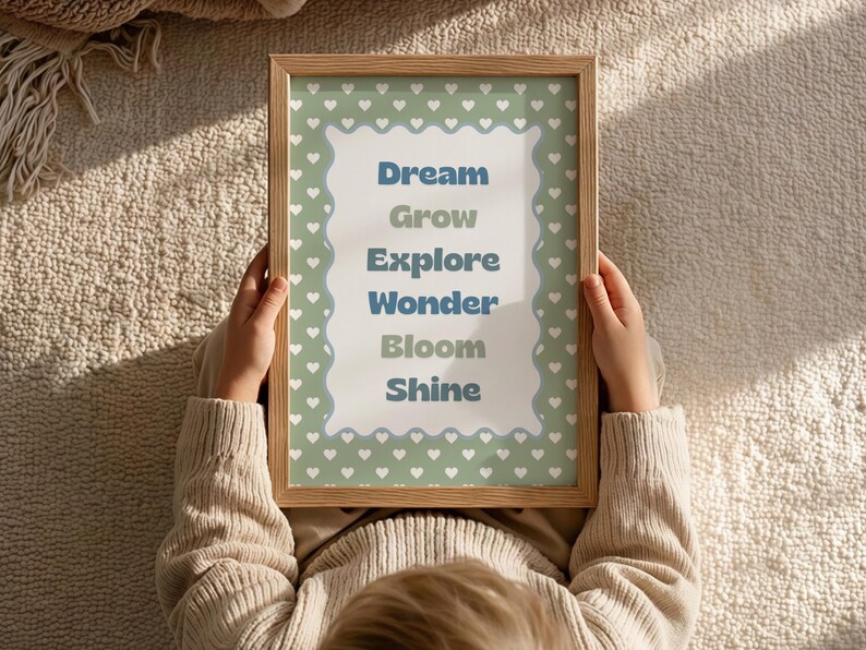 Sage Green Nursery Wall Art, Gender Neutral Room Decor, Digital ...