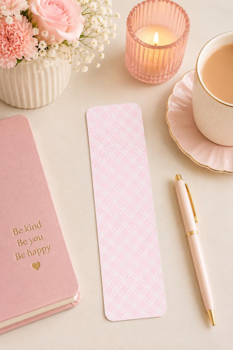 Pastel Pink Bookmark, Cute Bookmark, Pink Bookmark - Etsy UK