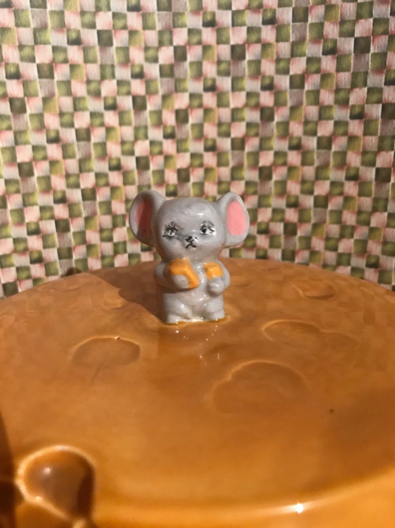Retro Covered Cheese Dish With Mouse Lid - Etsy