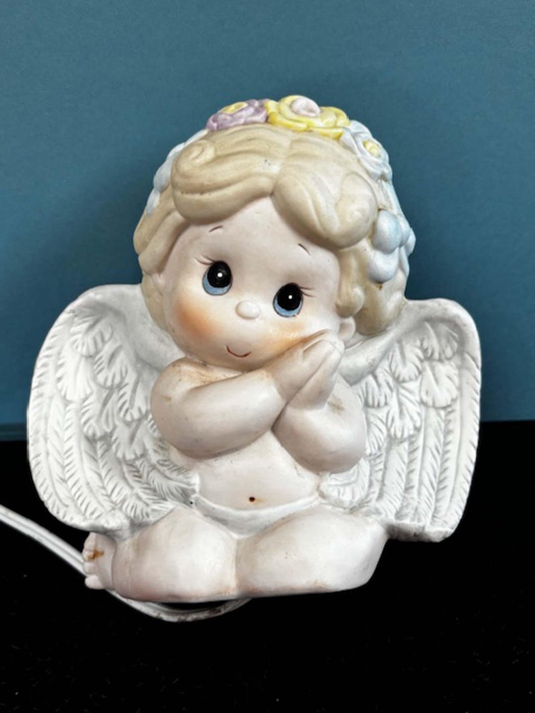 Vintage Little Cherub Angel Night Light Lamp - Etsy