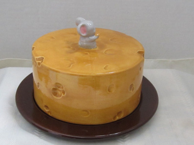 Retro Covered Cheese Dish With Mouse Lid - Etsy