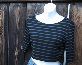 Striped crop top | Etsy