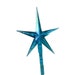 Turquoise/aqua Blue Star Tree Topper Small 4 Tall MCM - Etsy
