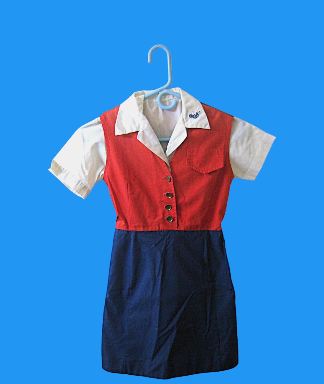 Vintage Bluebird/campfire Uniform; Girl's Sz 8 Blouse, Jumper ...
