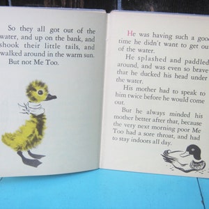 Midcentury Picture Book me Too by Fritz Willis Adorable Duckling ...