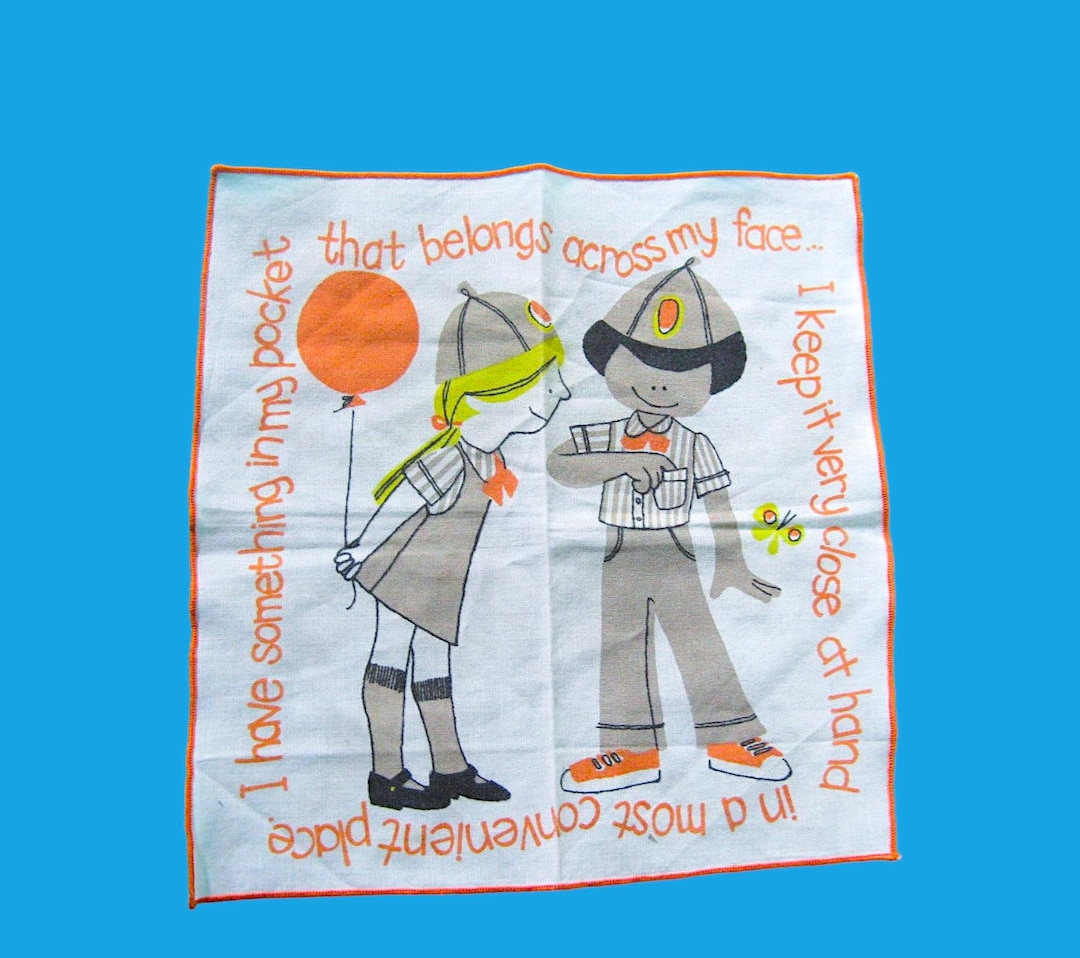 Mod-era Brownie Scout Hankie: Poem or Daisy/flower Power; Diverse ...