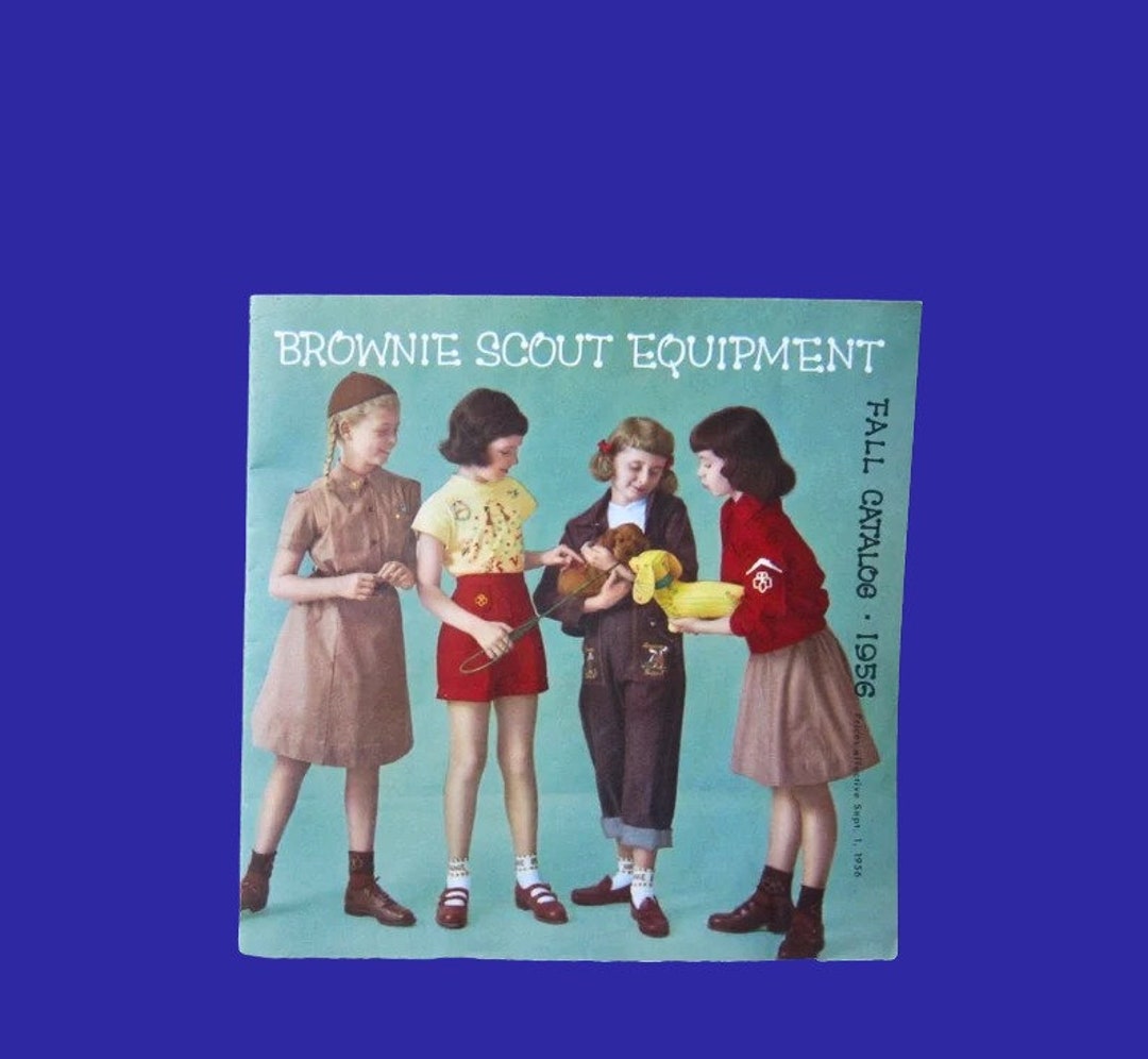 Fall 1956 Brownie Scout Equipment Catalog; Midcentury Products/girl ...