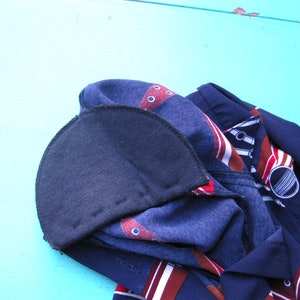 Dark Blue Abstract Print 9-5 Blouse Flowy Form Fitting - Etsy