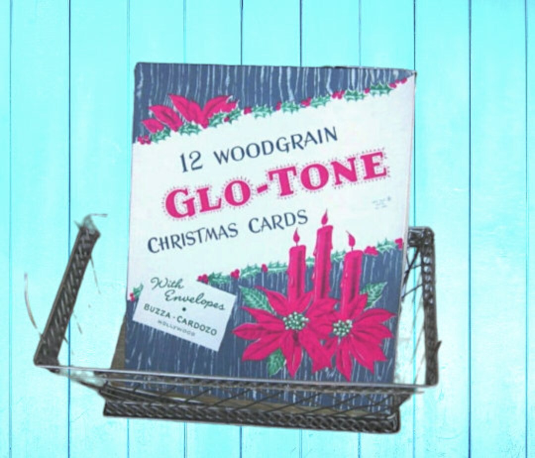 Midcentury Xmas Cards W/ Buzza Cardozo Box 9 Unused 1950s Cards ...