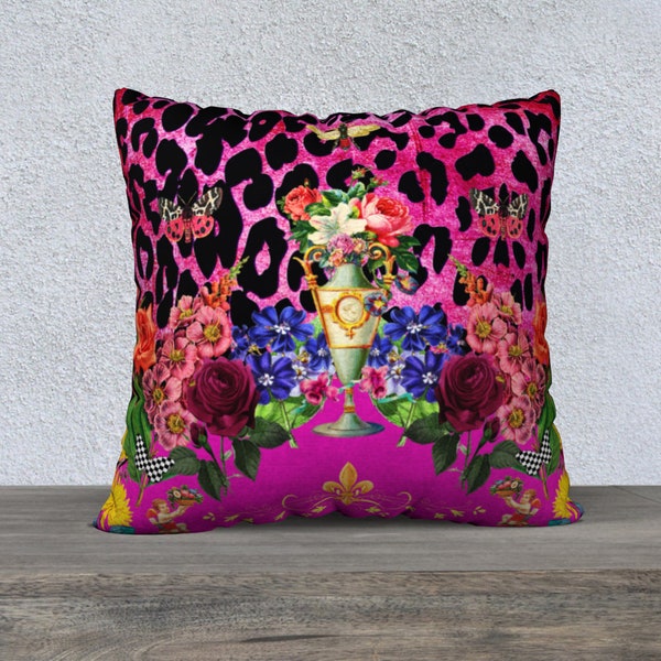 Leopard Throw Pillow - Etsy