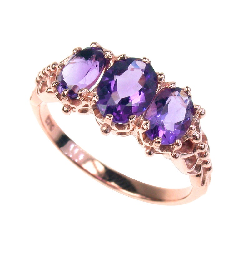 Rose Gold Vintage Ruby Ring, Solid Gold, 9ct 9k 14k 18k, Womens Antique ...