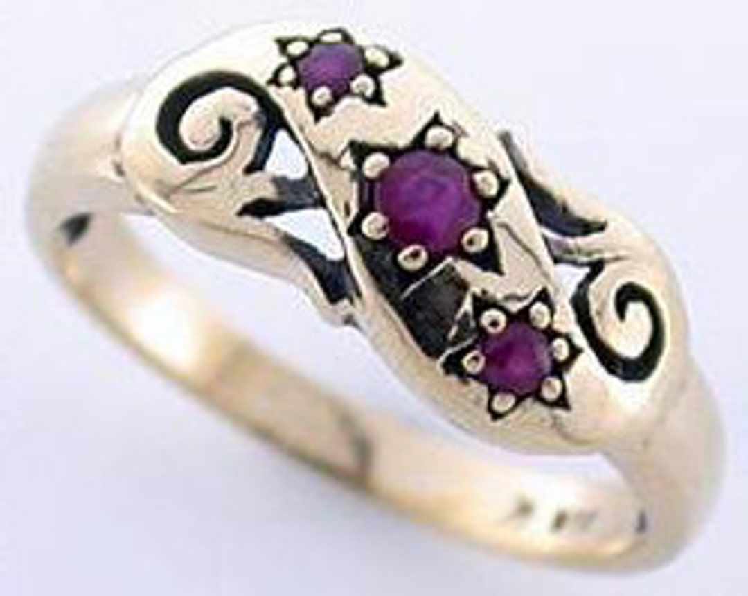 Vintage Ruby Ring, 9ct 9k Solid Gold, Womens Ruby Ring, Antique Ruby ...