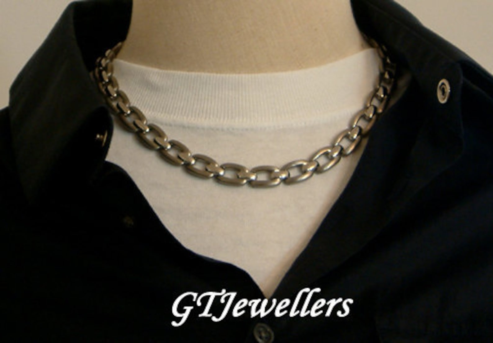 Mens Titanium Chain Titanium Chain for Men Men's Steel | Etsy