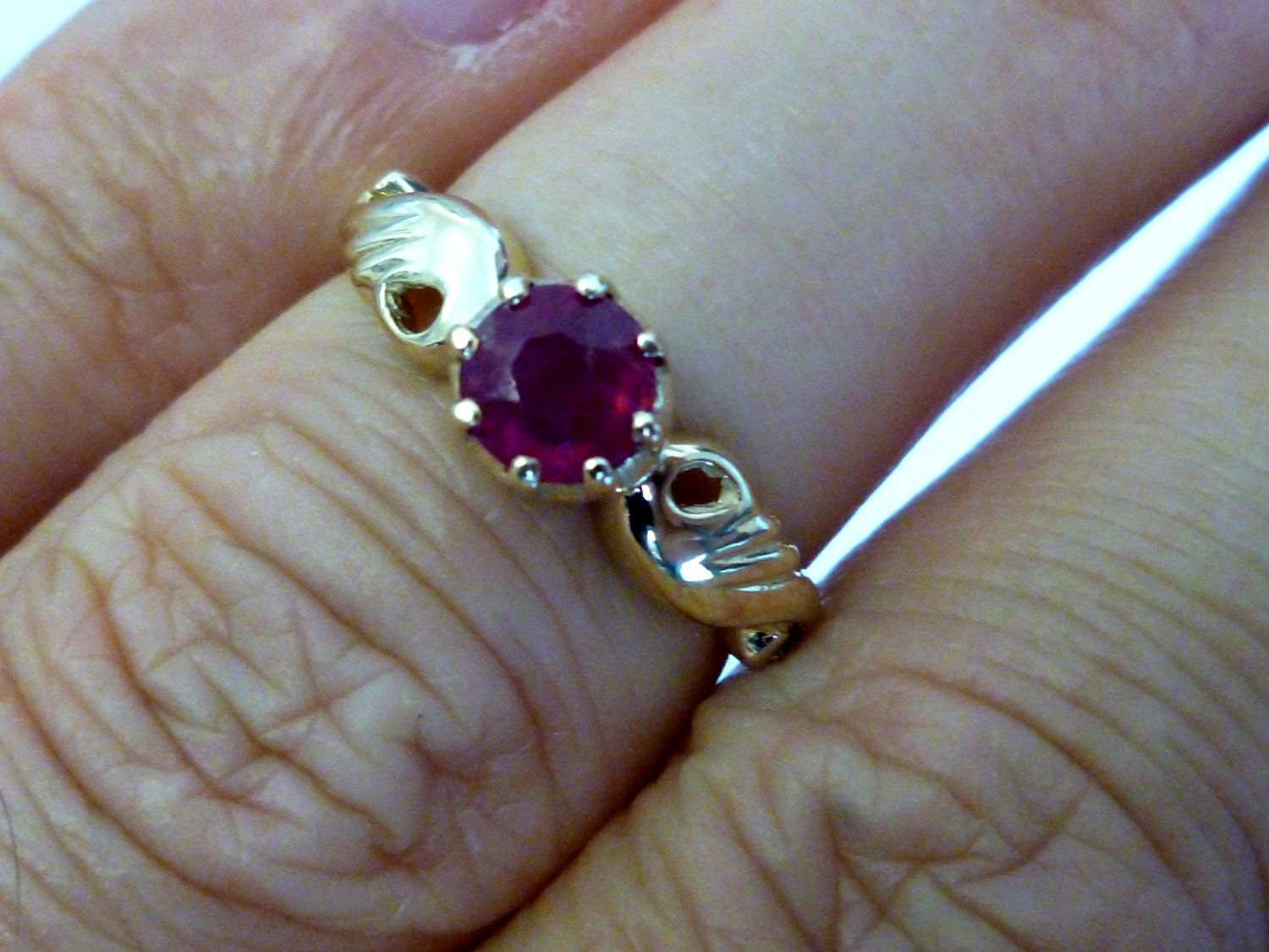 Gold Ruby Ring 9ct 9K Ladies Ruby ring Womens Ruby Ring | Etsy