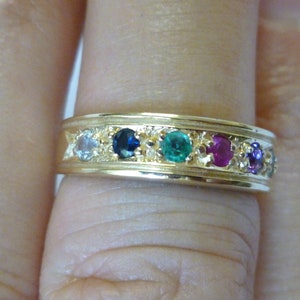 Victorian DEAREST Ring, Yellow Gold 9k 9ct 10k 14k 18k Solid Gold ...