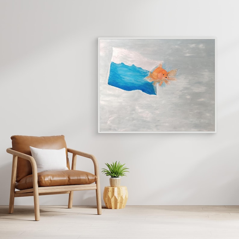 Small but Mighty Courage – Goldfish Art Print | Courage Picture ...