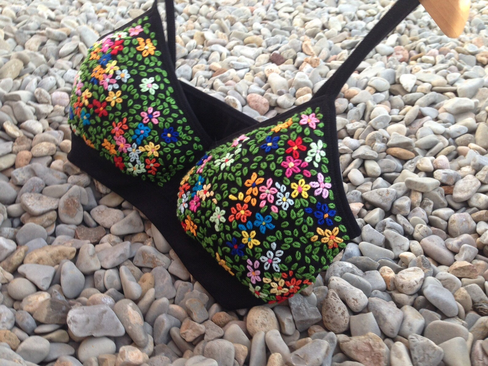 Hand Embroidered Top Bra Nature Inspired, Must Have for Woman - Etsy