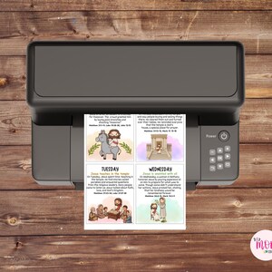 Printable Holy Week Story Cards for Kids, Easter Bible Lesson Activity ...