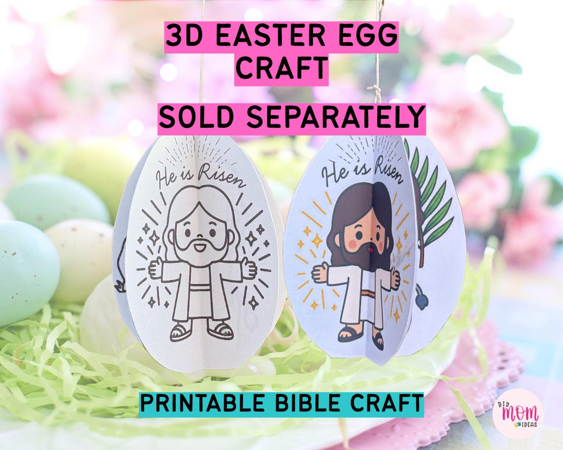 He is Risen Easter Fan Craft for Kids, Simple Easter Craft Activity ...