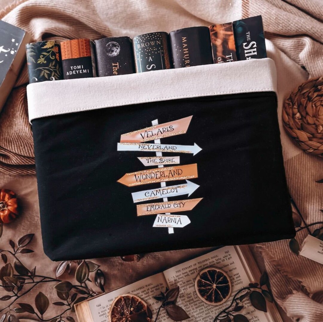 Fictional Worlds Book Basket, TBR Basket, Book Lover Box, Reader Gift ...