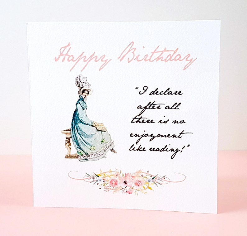Jane Austen Birthday Card Jane Austen Gift Card I | Etsy Jane Austen Birthday Card Jane Austen Gift Card I | Etsy
