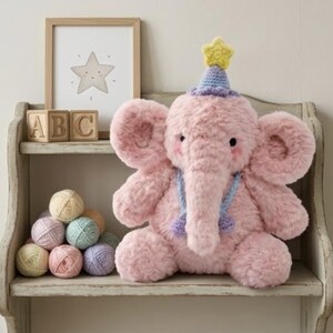 Elephant Crochet PDF | Amigurumi Pattern, Safari Elephant Plushie ...