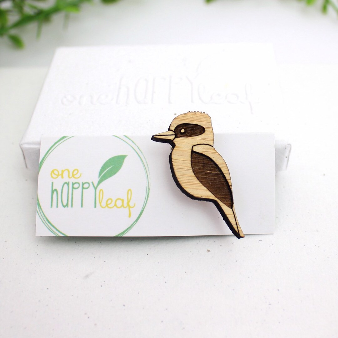 Kookaburra Brooch - Australian Animal Badge - Kookaburra Lover Gift ...
