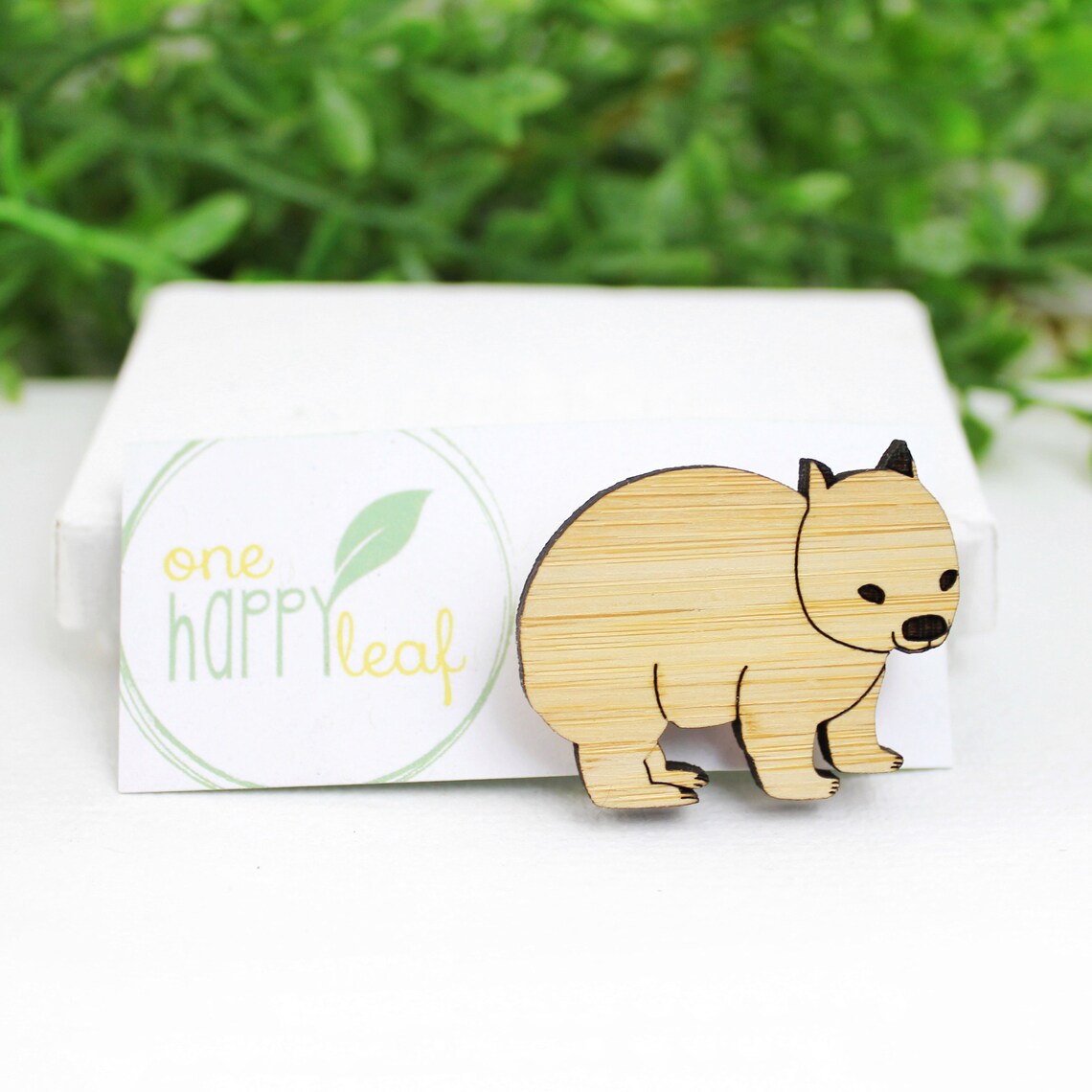 Wombat Brooch Wombat Jewellery Wooden Wombat Badge - Etsy