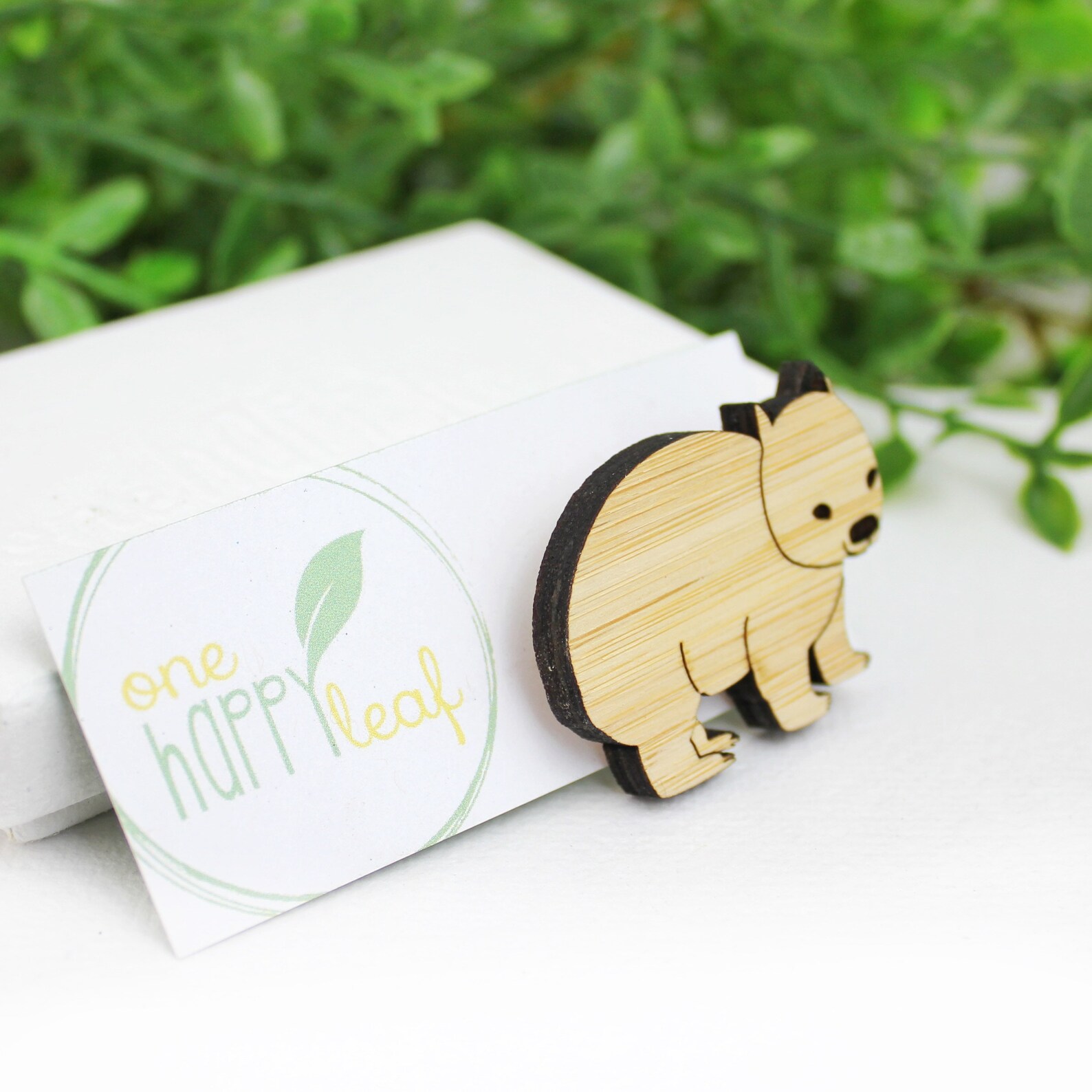 Wombat Brooch Wombat Jewellery Wooden Wombat Badge - Etsy