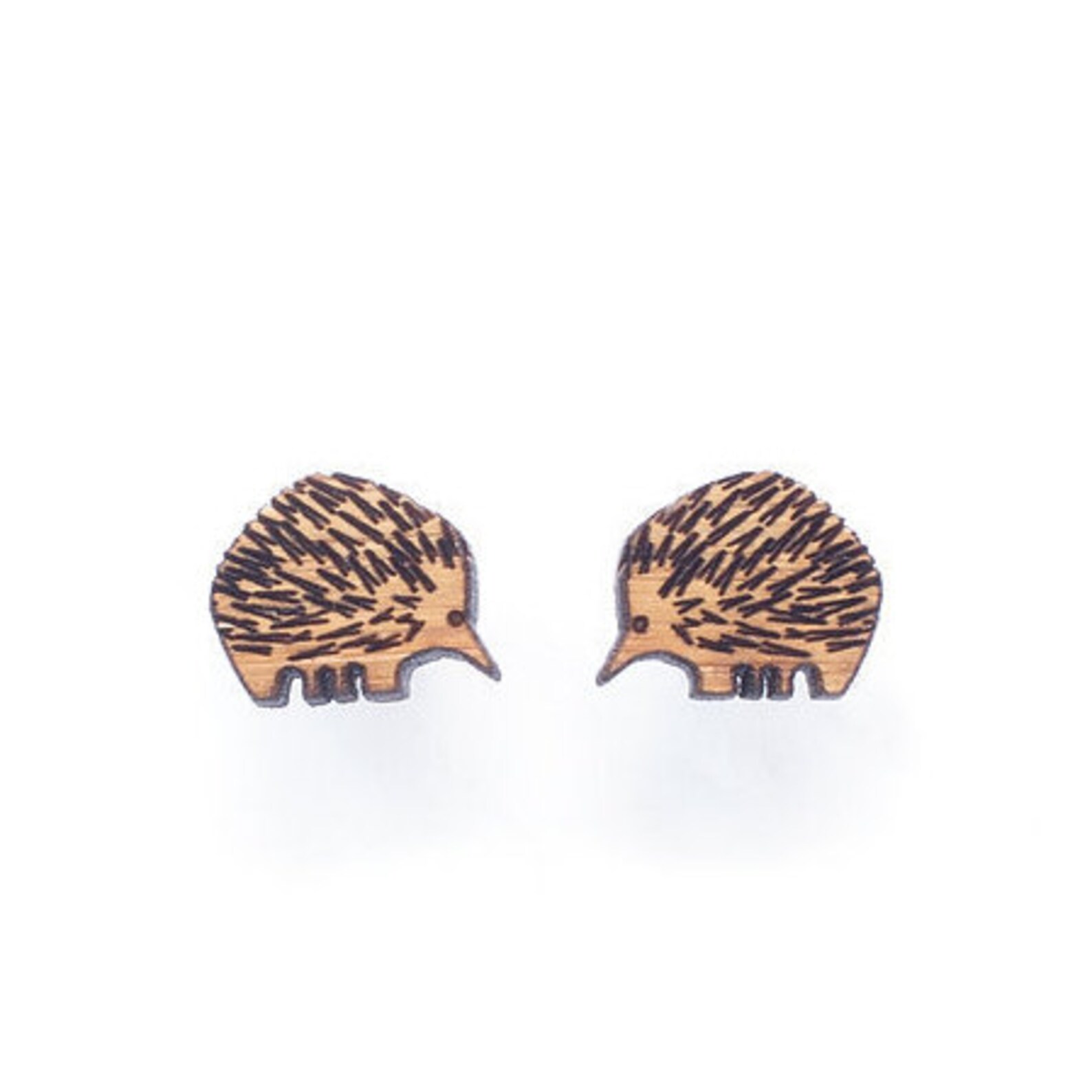 Echidna Earrings Australian Animal Studs Australian Gift - Etsy