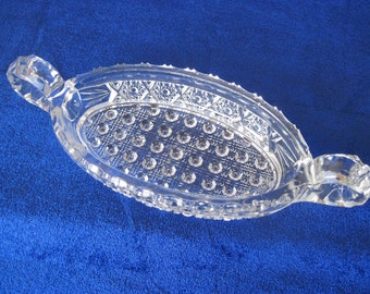 Crystal pickle dish | Etsy