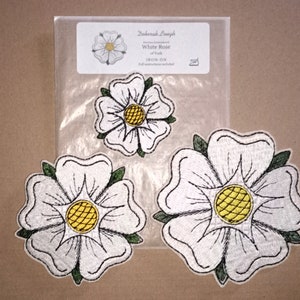 White Rose Embroidered Medieval Livery Badge Yorkist House of York ...