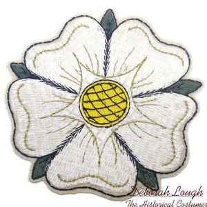 White Rose Livery Badge Medieval Heraldic Rose of York (black and Gold ...
