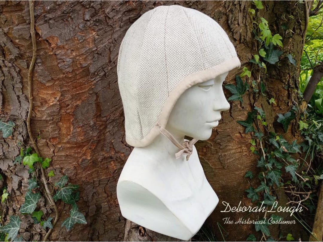 Medieval Linen Arming Cap / Helmet Liner (stock Listing) - Etsy