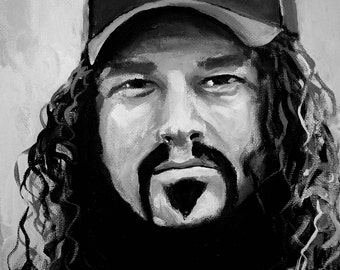 Original Art Print Dimebag Darrell Painting, Pantera, T.A. Schmitt ...