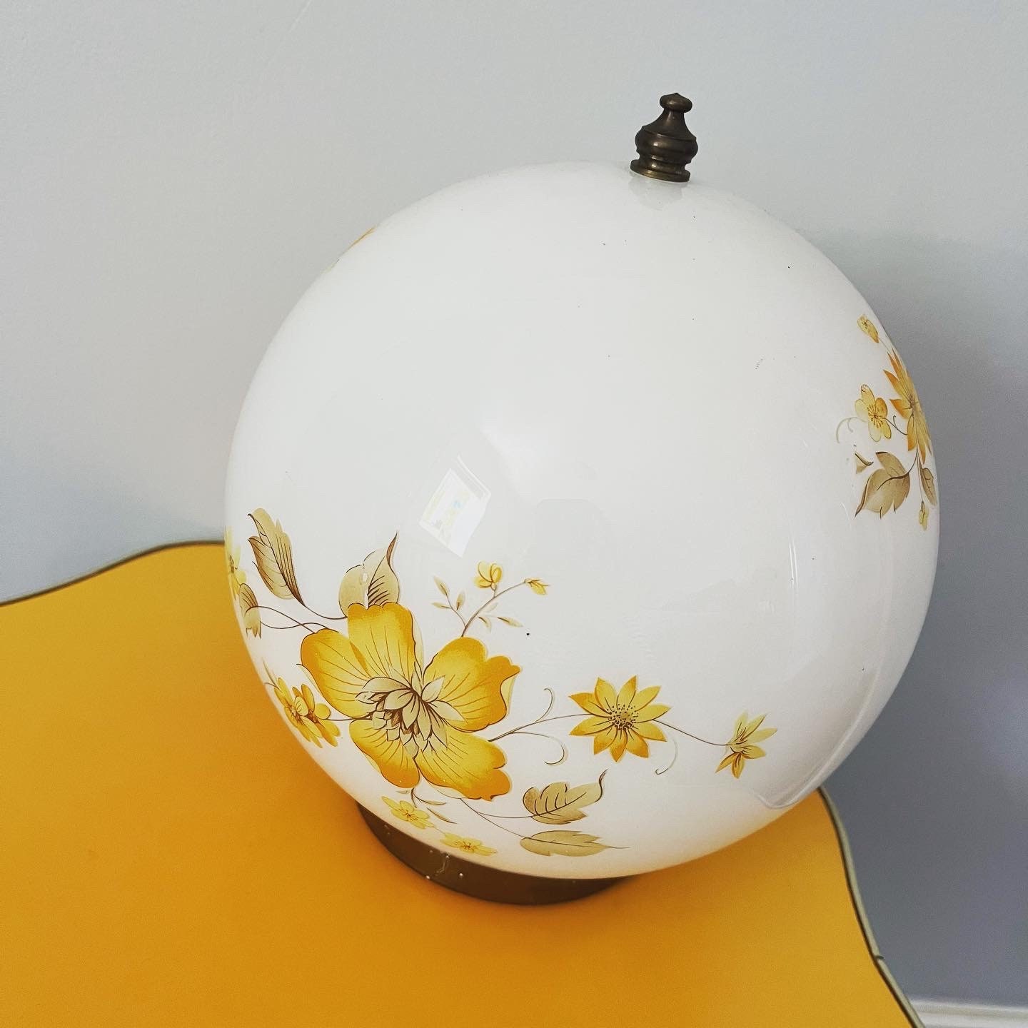 Vintage Glass Orb Lamp Shade - Etsy