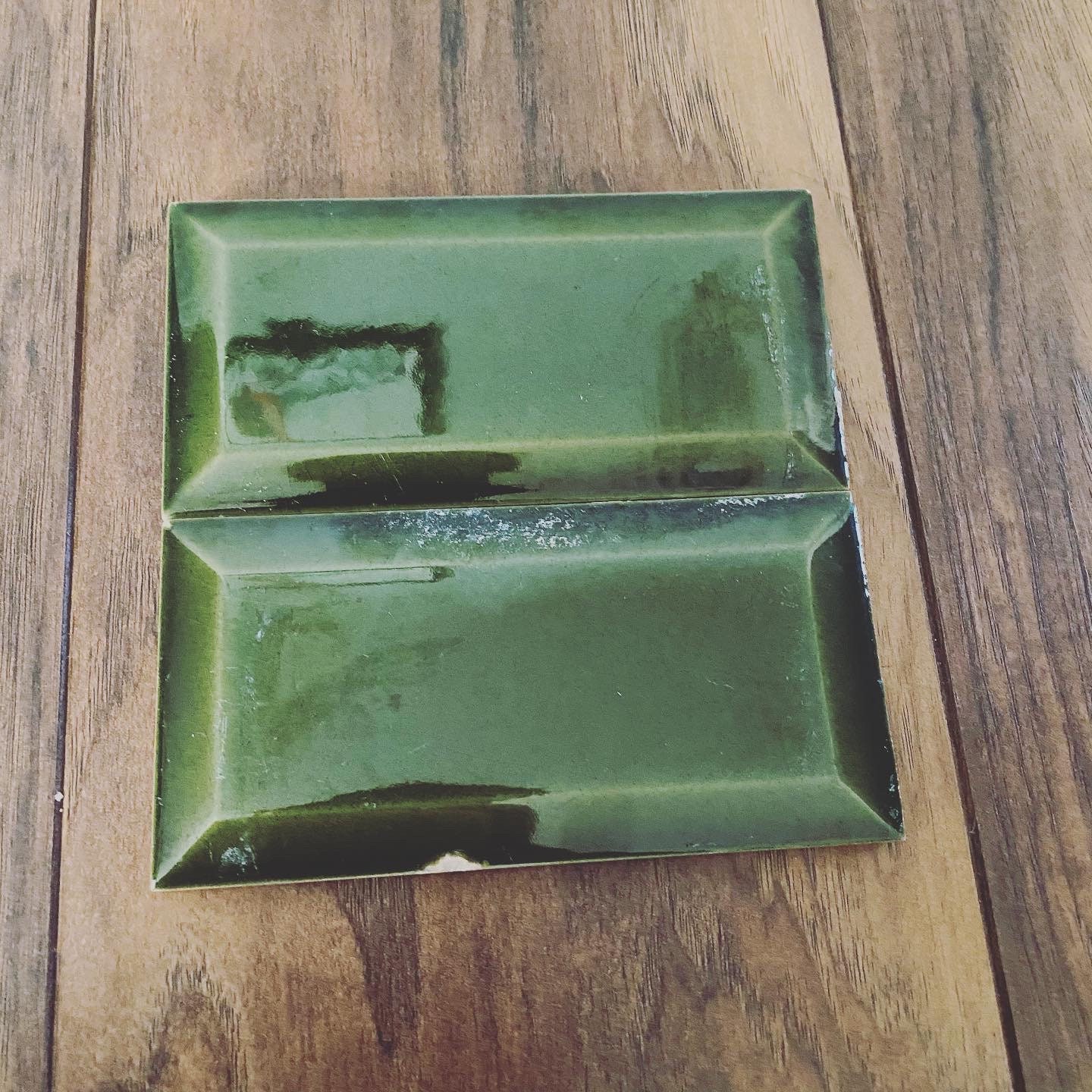 Vintage Olive Green Metro Tile - Etsy UK